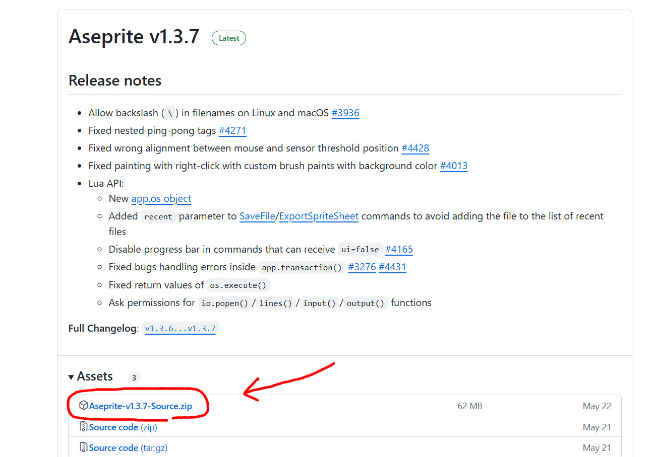 AsepriteをBuildして無料で使っちゃおう – ベランダ菜園天国